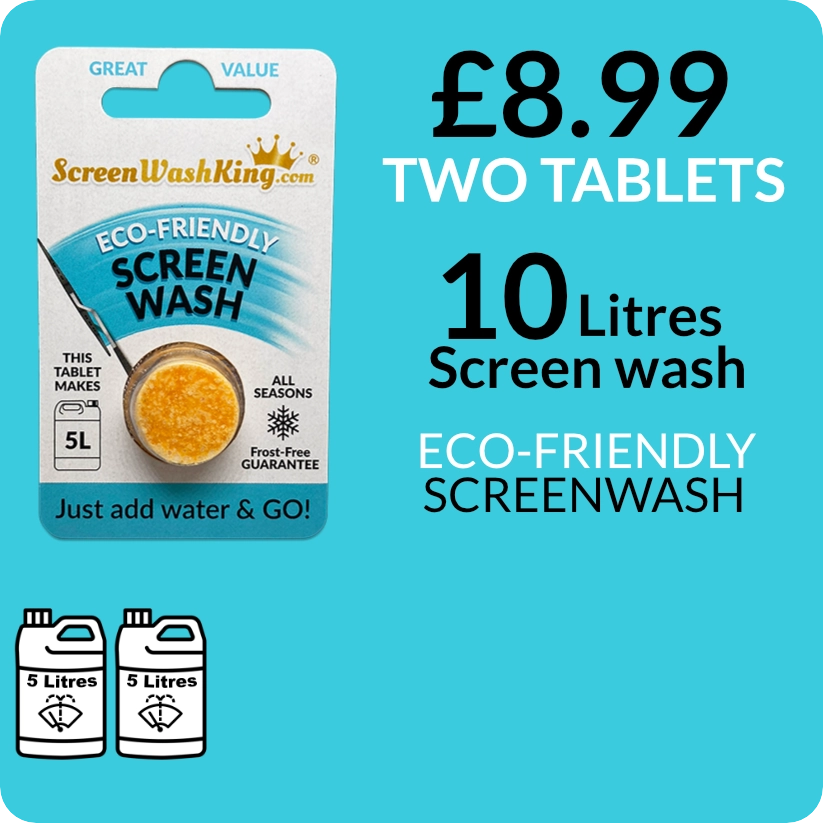 Eco Screen Wash Tablets UK | Ready To Use & Safe – ScreenWashKing.com